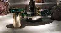 China Marble Customized Coffee Table Titanium 400mm Living Room Tea Table for sale