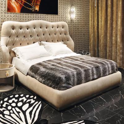 Китай Tufted роскошная двуспальная кровать Ottoman продается