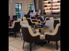 Nordic Genuine Leather Dining Chair 60cm Luxury Type