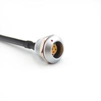 China 2K Industrial IP68 4 Pin Straight Socket Waterproof Cable Harness Push Pull Connector for sale