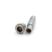 China 10pin B Series Push Pull Metal Connector IP50 Plug and Socket Silver Color 2.5A for sale