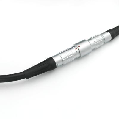 Cina Serie 8 Pin Circular Double Waterproof Plugs di TGG e di THG 2K con il cappuccio parapolvere d'argento in vendita