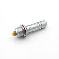 China Circular 6 Pin Push Pull Electrical Connector Waterproof IP68 Fixed Socket 5000 Cycles for sale
