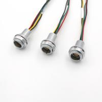 China 0K Series Push Pull Cable Connector Aviation Socket 150mm Length 2.5A IP68 for sale