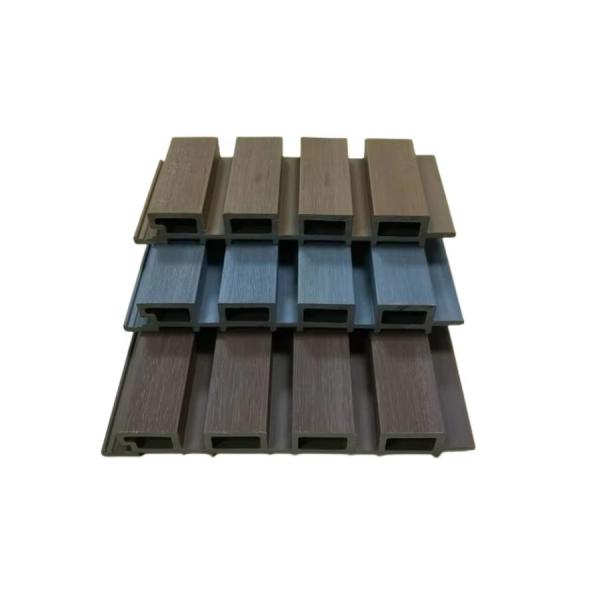 Quality Customized WPC Fluted Wall Panel Wood Plastic Composite Outdoor Decking for sale