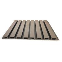 China ODM WPC Fluted Panel Wall Cladding Board 26×220mm Wood Plastic Composite for Interior Exterior Decoration for sale