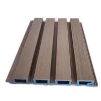 China WPC Wall Panel Cladding 18mm Thickness Fluted Design for Indoor & Outdoor Decoration for sale
