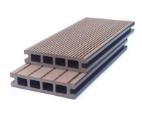 China Waterproof WPC Composite Decking 140x23mm Teak Outdoor Swimming Pool Flooring for sale