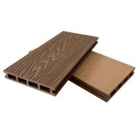 China WPC 3D Embossed Decking 140x23mm Composite Teak Plastic Timber for Terrace for sale