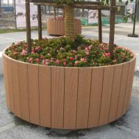 China Wood Plastic Composite WPC Planter Box 120x40x40 cm Weather Resistant Outdoor Garden Planter for sale