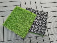 China Interlocking WPC Floor Tiles for Patio Bug Proof Durable Finish 30x30cm 10 Year Guarantee for sale