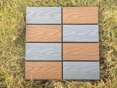 China Wholesale DIY WPC Deck Tiles 30*30CM Durable Outdoor Flooring for Residential Use for sale