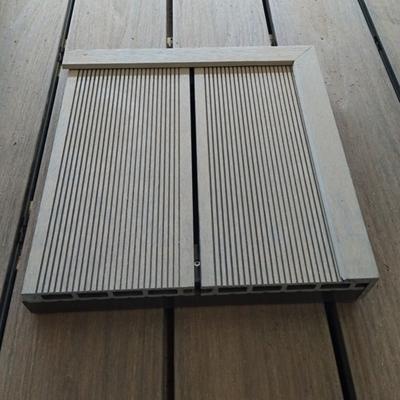 China Modern High Quality WPC Composite Decking with Anti-Slip Brushed Surface for Outdoor Parks for sale