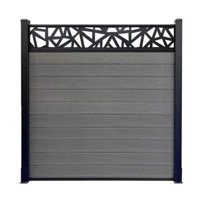 China Durable Wood Plastic Composite Wpc Fence Home Garden Fence Panels Better Than Vinyl Pvc Fence for sale