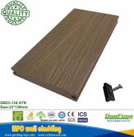 China WPC Co-Extruded Engineered Flooring Decking Antiseptic Wood Texture 140mm Width CE Certified for sale