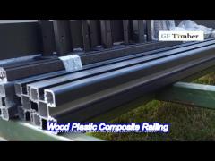 Buitenbalustrade WPC handrail waterdicht co-extrudeerd composietrailing