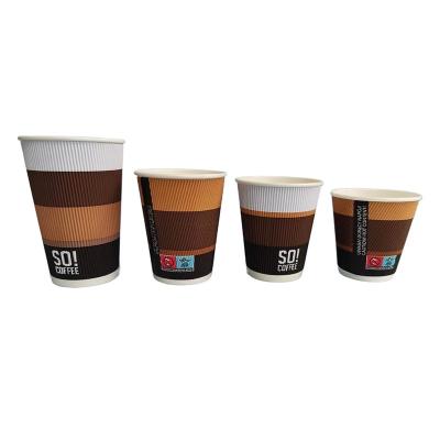 China PHA-gecoate composteerbare papieren bekers biologisch afbreekbaar geïsoleerd voor warm drinken Te koop