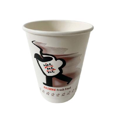Cina Tazze di caffè caldo monouso a base d'acqua Biodegradabile Tazze di carta a doppia parete in vendita