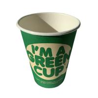 Quality 12 Oz Biodegradable Water Based Paper Cup Disposable Aqueous Lined for sale
