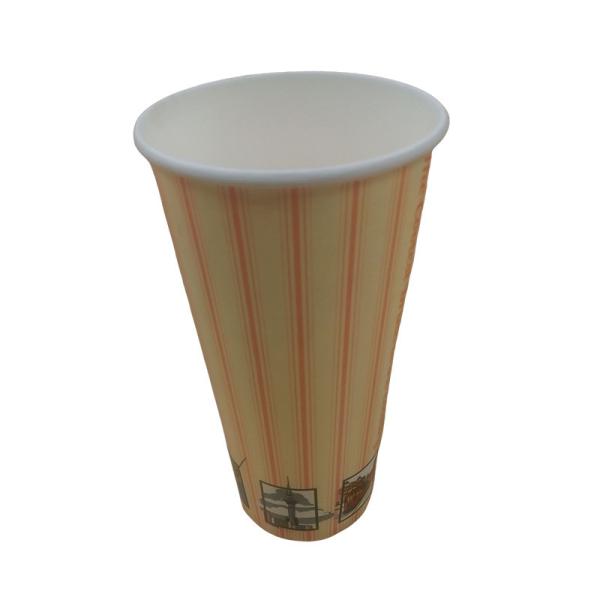 Quality 22 Oz Compostable Disposable Cold Drink Cup Aqueous PHA Coated Printed for sale