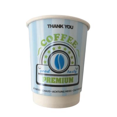 Cina Acqua a base di 8 oz coppe a doppia parete coppe di carta compostabili usa e getta leggere in vendita