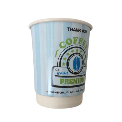 Cina Acqua a base di 8 oz coppe a doppia parete coppe di carta compostabili usa e getta leggere in vendita