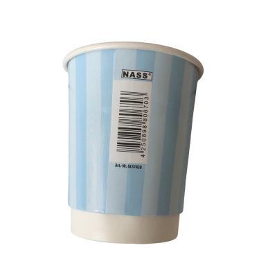 Cina Acqua a base di 8 oz coppe a doppia parete coppe di carta compostabili usa e getta leggere in vendita