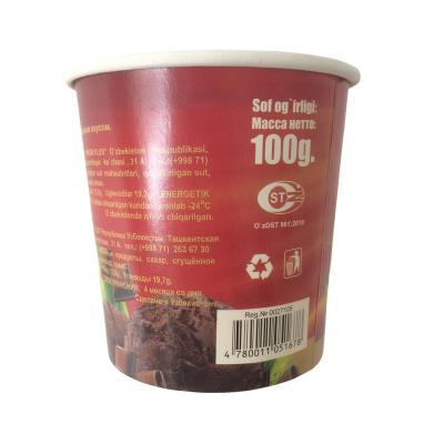 Cina Carta da asporto 8 oz Tazze di gelato usa e getta PE rivestita con una sola parete in vendita