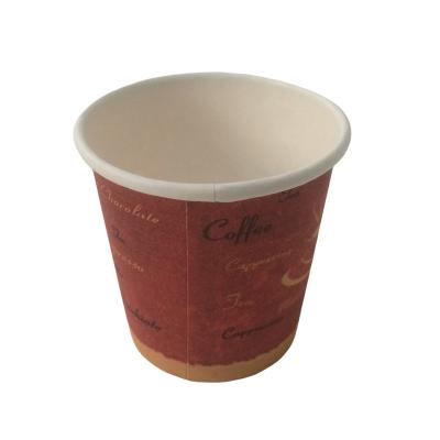 Cina Piccole tazze da caffè a parete singola di 2,5 oz rosse rivestite con acqua Eco-friendly in vendita
