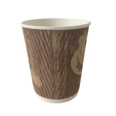 Cina Stampa flessibile 8 oz di carta a coppa tripla a parete compostaggio domestico a base d'acqua in vendita