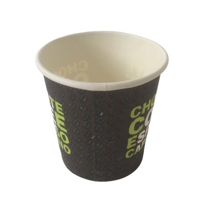 Κίνα 4 Oz Χάρτινα φλιτζάνια με βάση το νερό Οικιακά μικρά φλιτζάνια από χαρτί καφέ προς πώληση