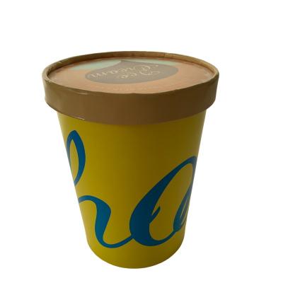 Cina Confezioni da asporto Bottine di gelato di carta usa e getta Personalizzate in plastica senza acqua 7 oz in vendita