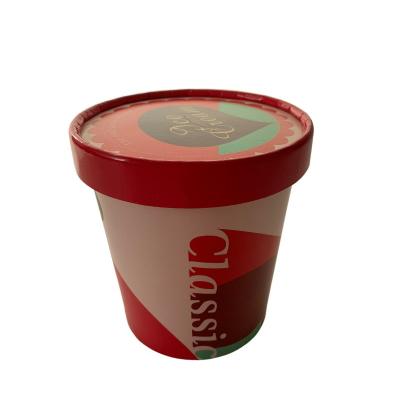 Cina Eco-friendly 7 oz Disposable Ice Cream Bowls Custom Print Acqueo Lining in vendita