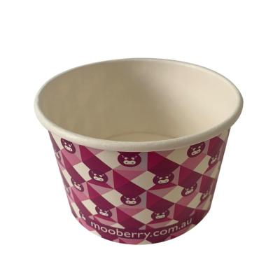 Cina Biodegradabile a base d'acqua bicchieri di gelato di grado alimentare 8 oz di carta vasche di gelato in vendita