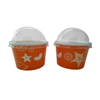 Cina 7 oz Coppa di carta di gelato Coppa di carta rivestita in PE di qualità alimentare in vendita
