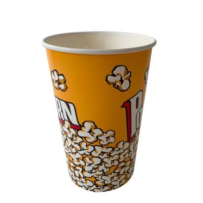 Cina 46 Oz Cinema Popcorn Disposable Cup Food Grade PE Coating Lightweight in vendita