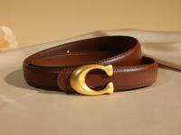 Quality Women's double-sided genuine leather belt, fashionable solid jeans belt, for sale