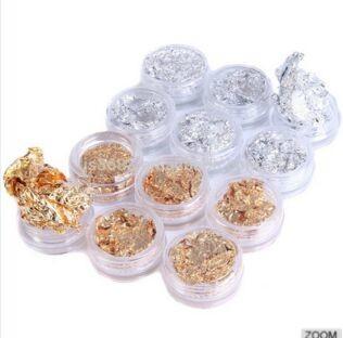 China Gold Silver Copper Foil Paillette Chip for Shining Manicure with New Style and Kinds for Your Wish for sale