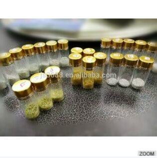 China Jinsheng Gold Leaf Manufacturing 24K Edible Gold Leaf Flakes used as good additive in Jar, 0.100 g for sale