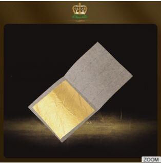 China Hot sale new style Chinese 24k pure gold leaf sheets 4.33*4.33 CM 98%-99% Gold Content for facial mask and Edible for sale