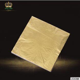 China Glass decorativegold aluminum foil film 86# imitation gold leaf 14*14 CM for Renovations for sale