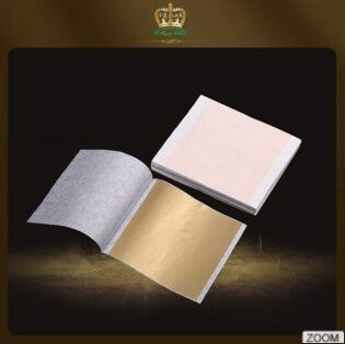 China Directly hot sales gliding champagne decorative gold leaf sheet 9*9 cm for decoration for sale