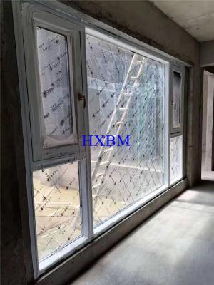 China Building Project Wood Color Aluminum Casement Windows Hurricane Resistant for sale