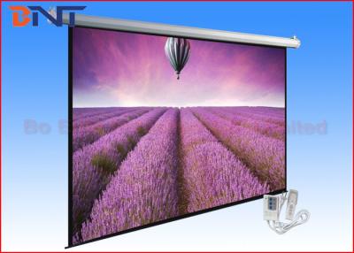 China Retractable Tensioned Projection Projector Screen 120 Inch With Romote for sale