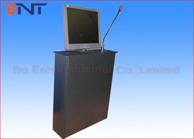 China Office Meeting Room LCD Motorized Lift With Discussion Microphone for sale