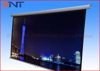 China Manual Ceiling Mount Projection Projector Screen With Self Locking 84 Inch for sale