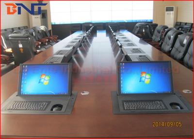 Cina Acciaio al carbonio orizzontale a 17 pollici di Flip Up Computer Monitor Lift con il topo della tastiera in vendita