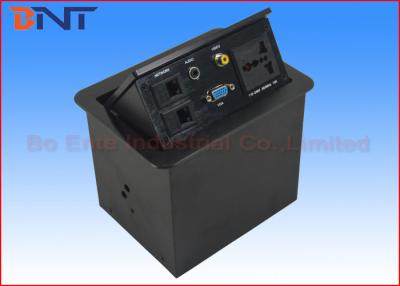 Cina Video incavo da tavolino nero della spina di pop-up per la Tabella di conferenza di lusso in vendita