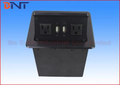 Chine Bruit de bureau vers le haut de boîte de prise avec le chargeur d'USB, bruit vers le haut de prise standard des USA à vendre