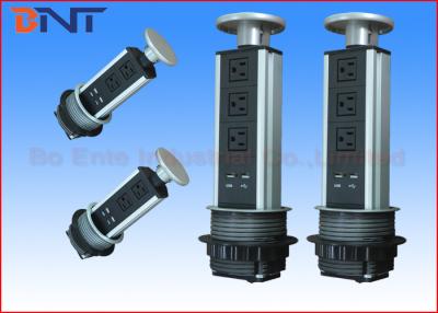 China US Standard Kitchen Pop Up Electrical Outlet Rated Voltage 110V - 240V AC for sale